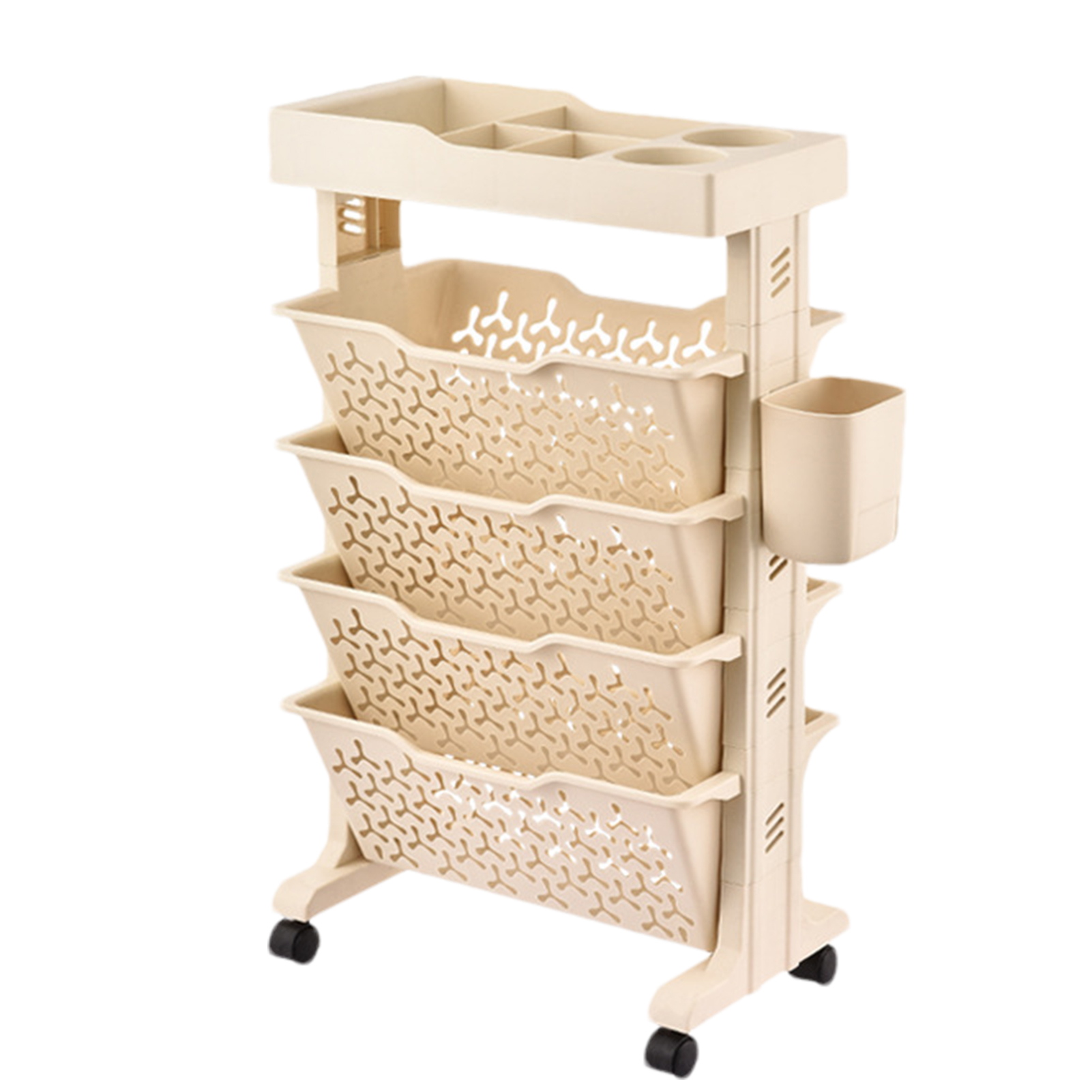 Book Rack Storage Bookshelf, Detachable Multi Shelf Movable Storage ...