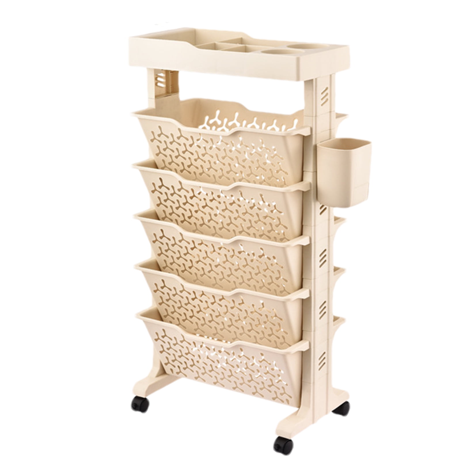 Book Rack Storage Bookshelf, Detachable Multi Shelf Movable Storage ...