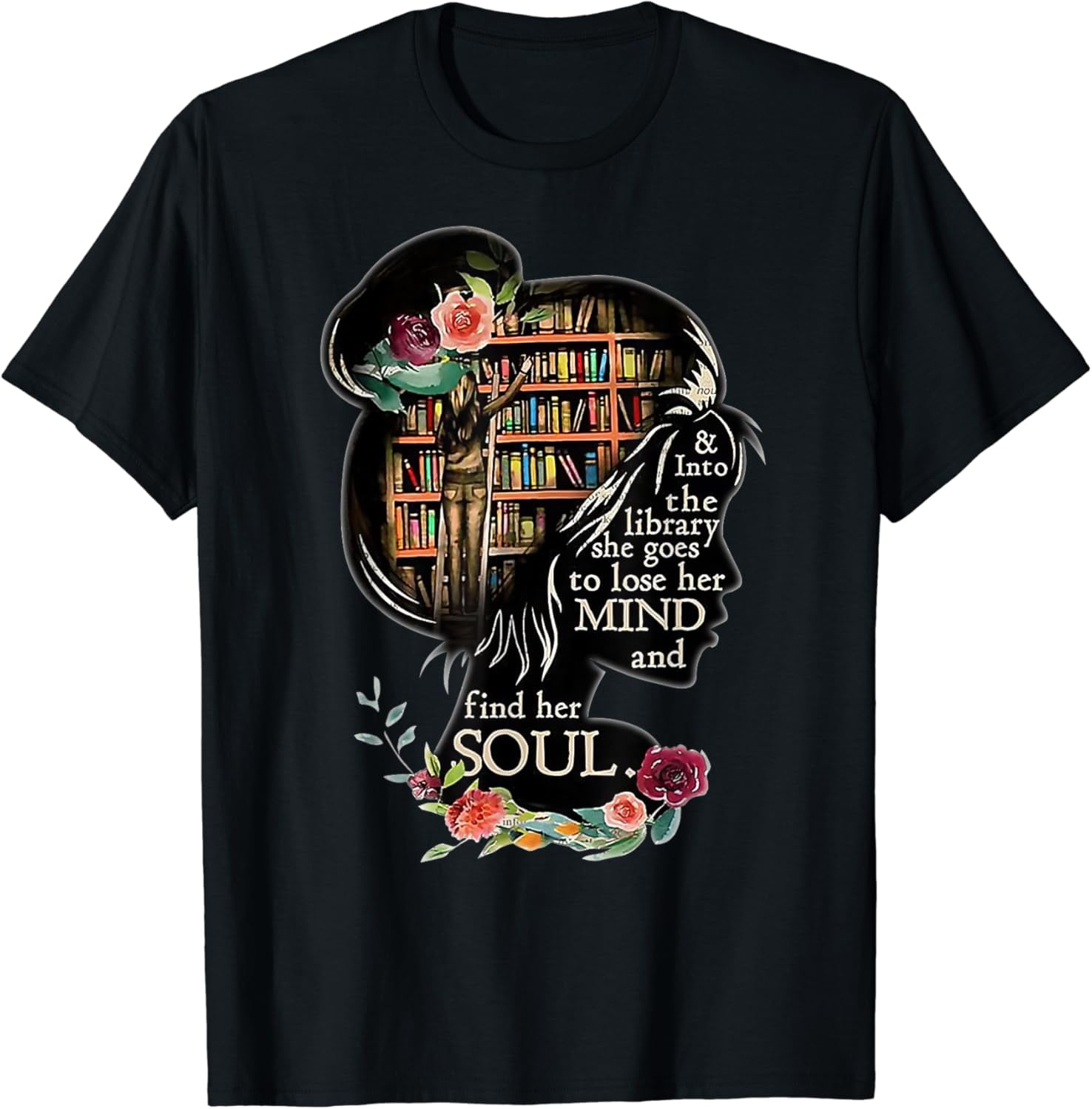 Book Reading Bookworm Book Lover Women Girls Librarian T-Shirt ...