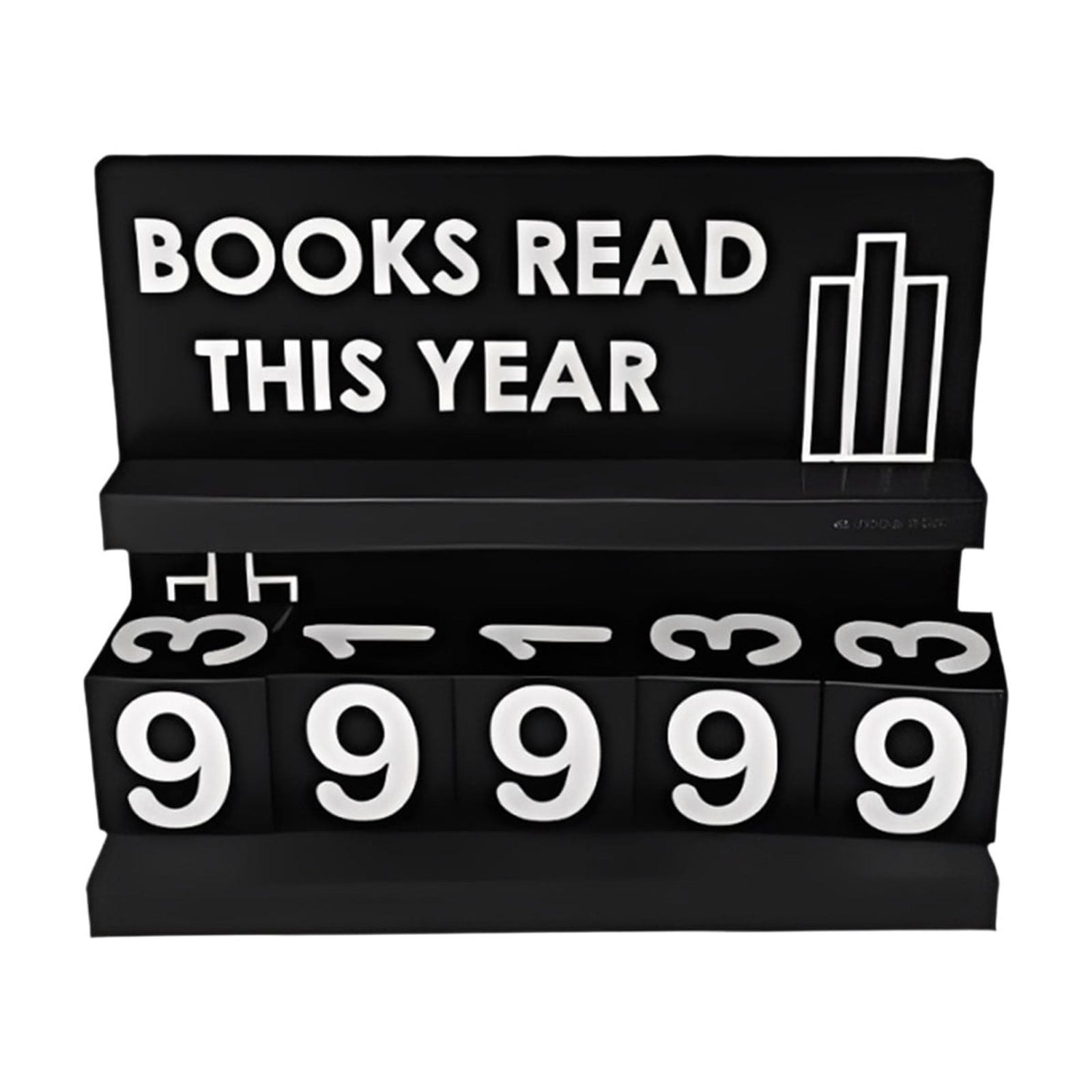 Book Reading Counter To Track Annual Reading Goals, 3D Printed Design ...