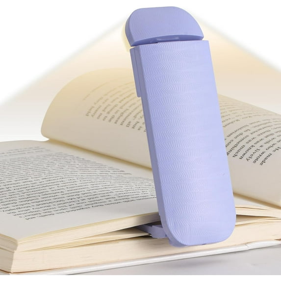 Book Reading Light, Rechargeable Clip on Booklight, Eye Caring 3 Color ...