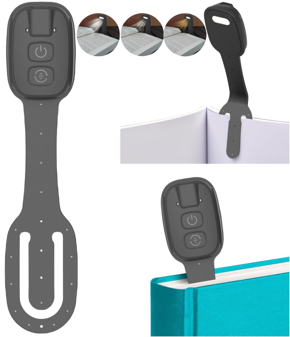 Book Reading Light, Rechargeable Light for Reading, Clip-on LED ...