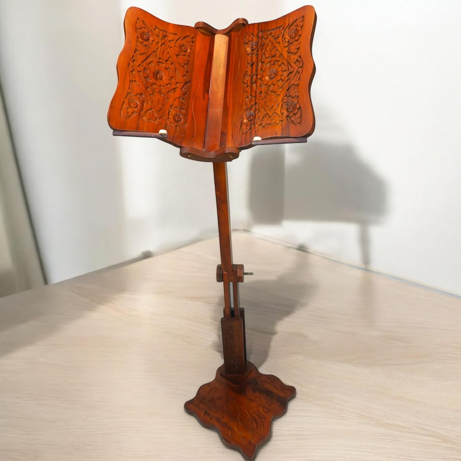 Book Reading Stand Premium Teakwood Original Saagwaan Handcrafted ...