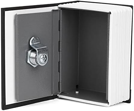 Book Safe Lock Box, Mini Simulation Book with key Portable Money Saving ...