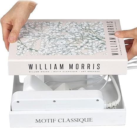 Book Shaped Cord Organizer,Fake Book Storage Router Hider Management ...