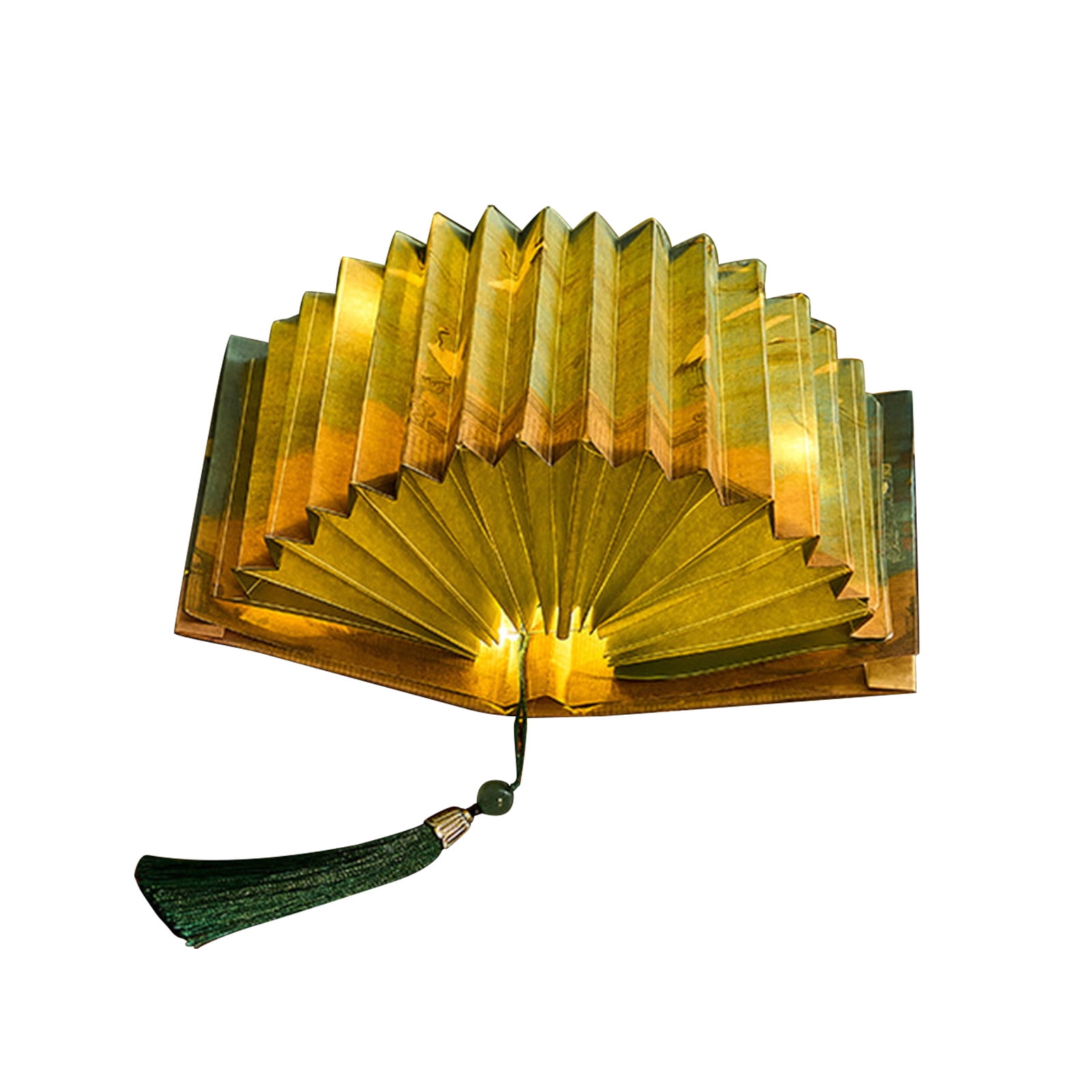 Book Shaped Lamp Foldable Chinese Calligraphy Decor Light DIY Book Lamp ...