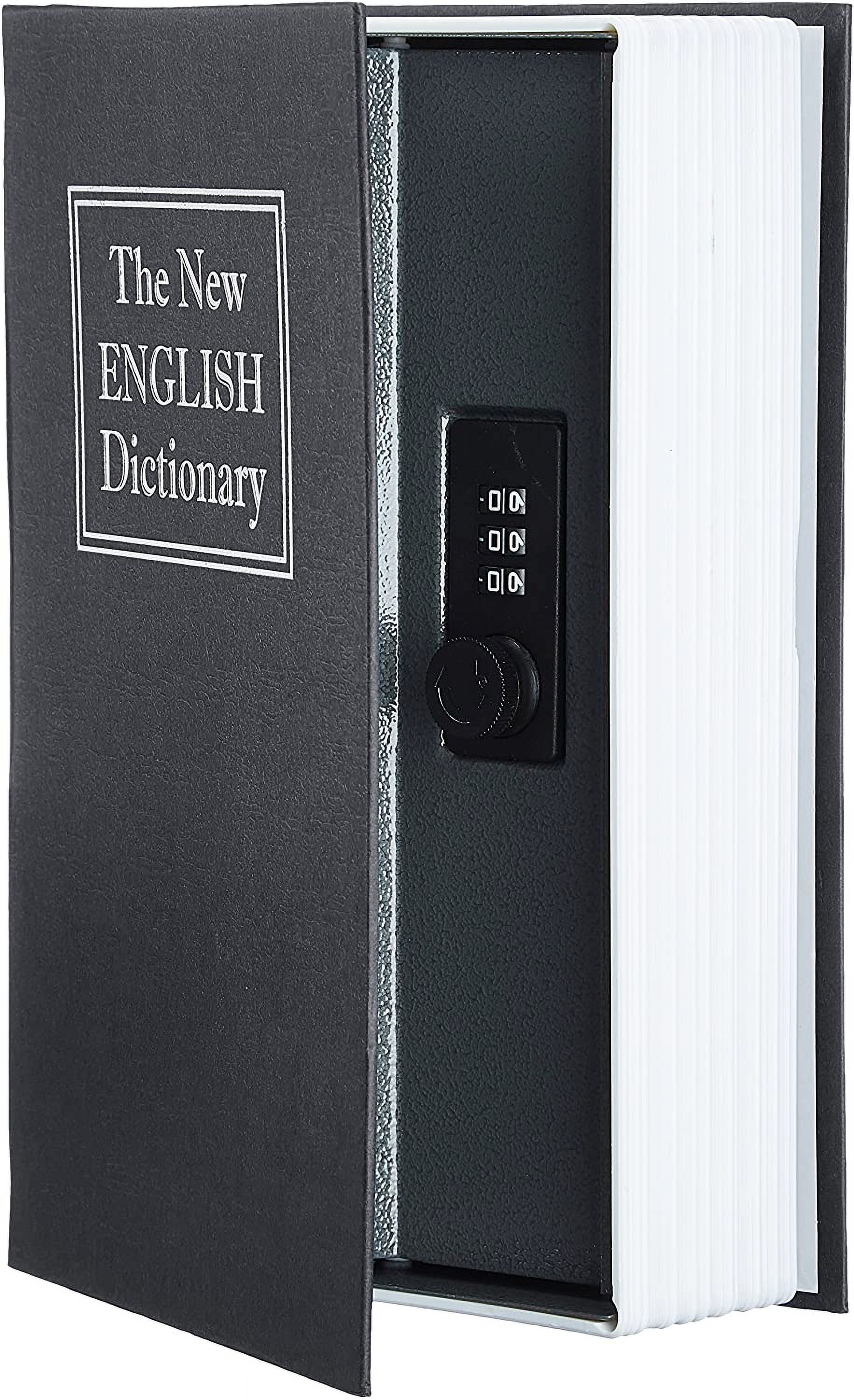Book Shaped Safe - Combination Lock, Black - Walmart.com