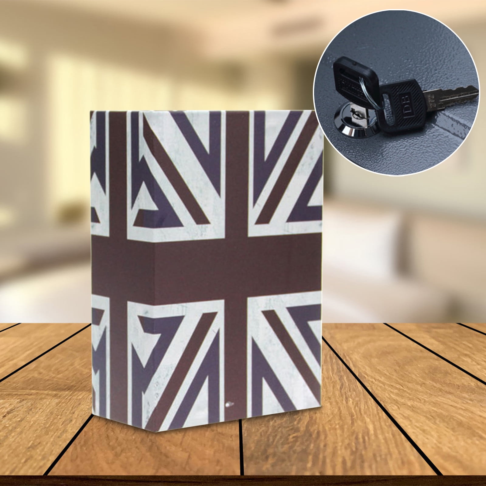 Book Shaped Safe Lock Box, Simulation Dictionary Money Storage Box with ...