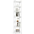 Book Shelf, 7-Tier Tall Bookcase, 78.7" Wooden Display Shelves with ...