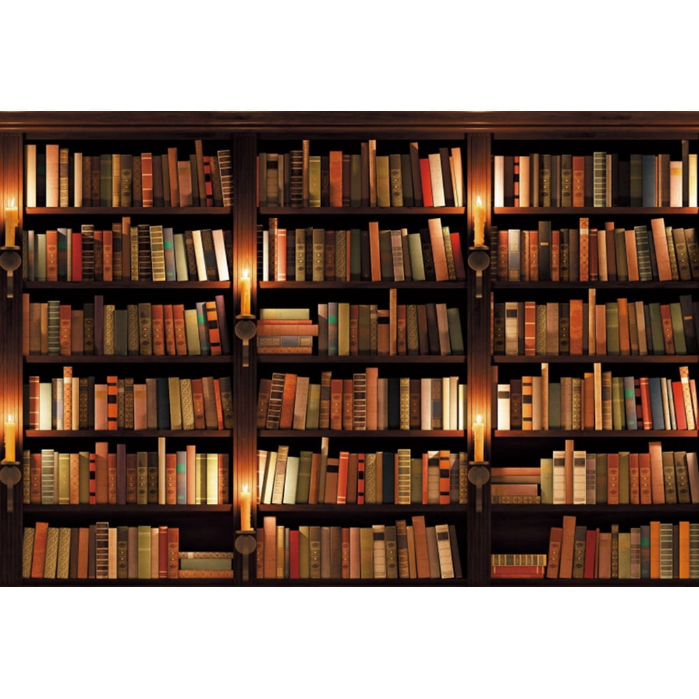 Book Shelf Bookcase Backdrop for Photography Back to School Study ...