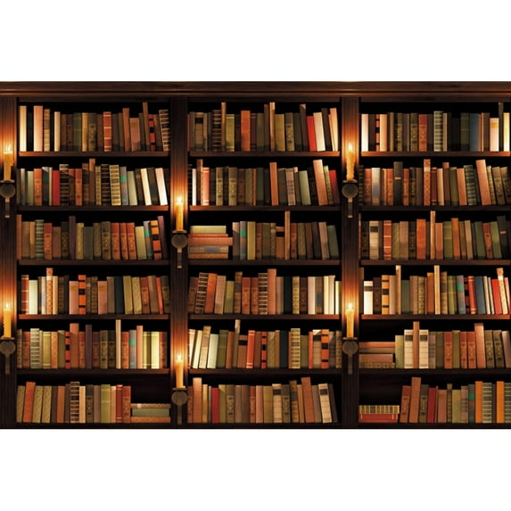 Book Shelf Bookcase Backdrop for Photography Back to School Study ...