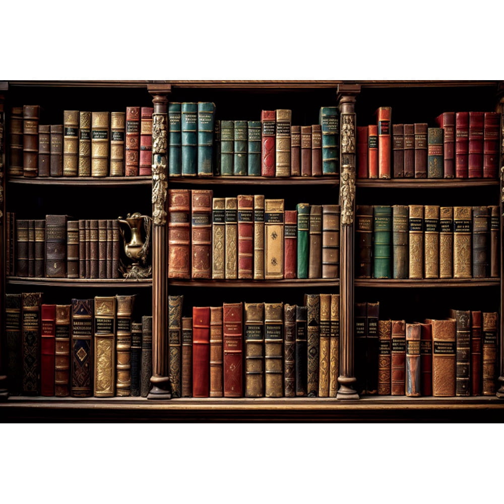 Book Shelf Bookcase Backdrop for Photography Back to School Study ...