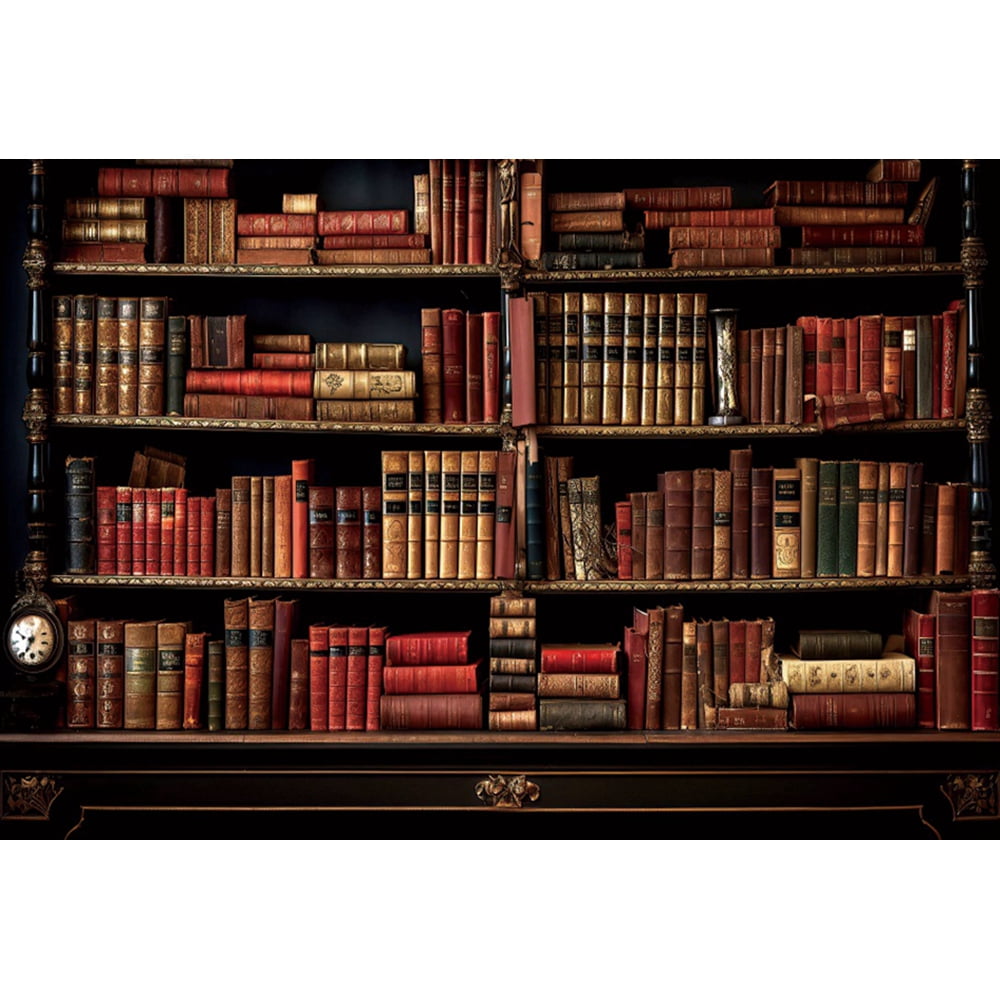 Book Shelf Bookcase Backdrop for Photography Back to School Study ...
