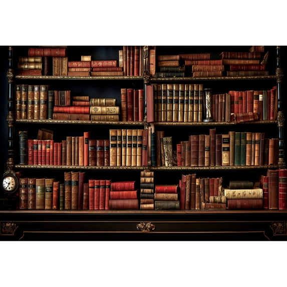 Book Shelf Bookcase Backdrop for Photography Back to School Study ...