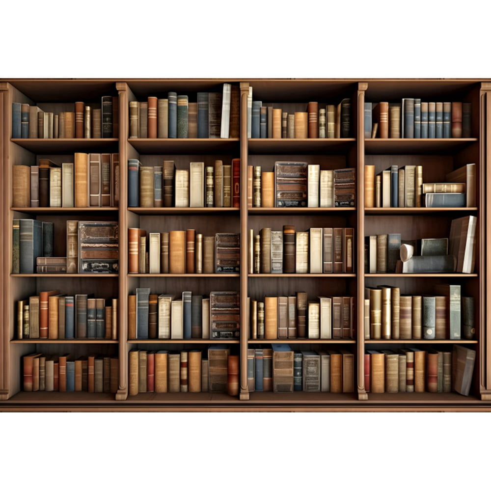 Book Shelf Bookcase Backdrop for Photography Back to School Study ...