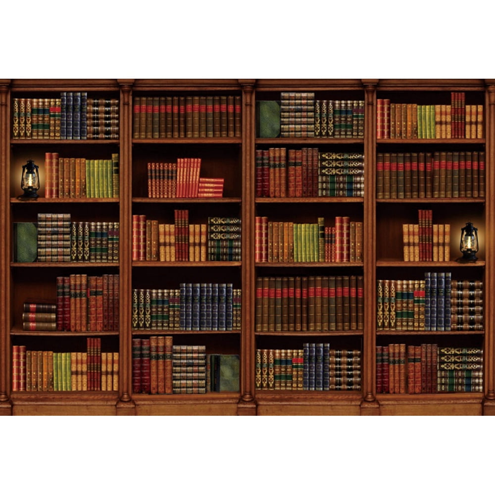 Book Shelf Bookcase Backdrop for Photography Back to School Study ...