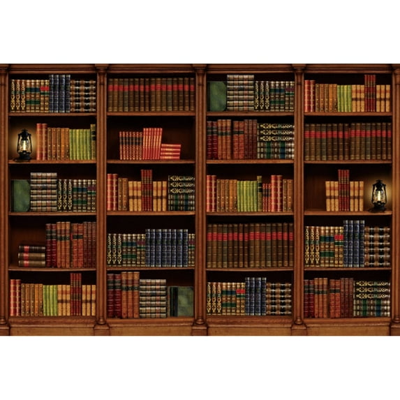 Book Shelf Bookcase Backdrop for Photography Back to School Study ...