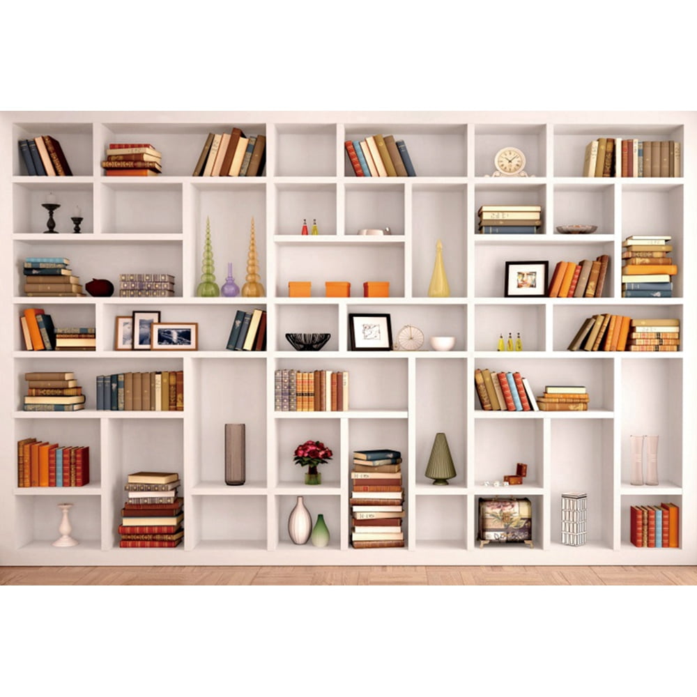 Book Shelf Bookcase Backdrop for Photography Back to School Study ...
