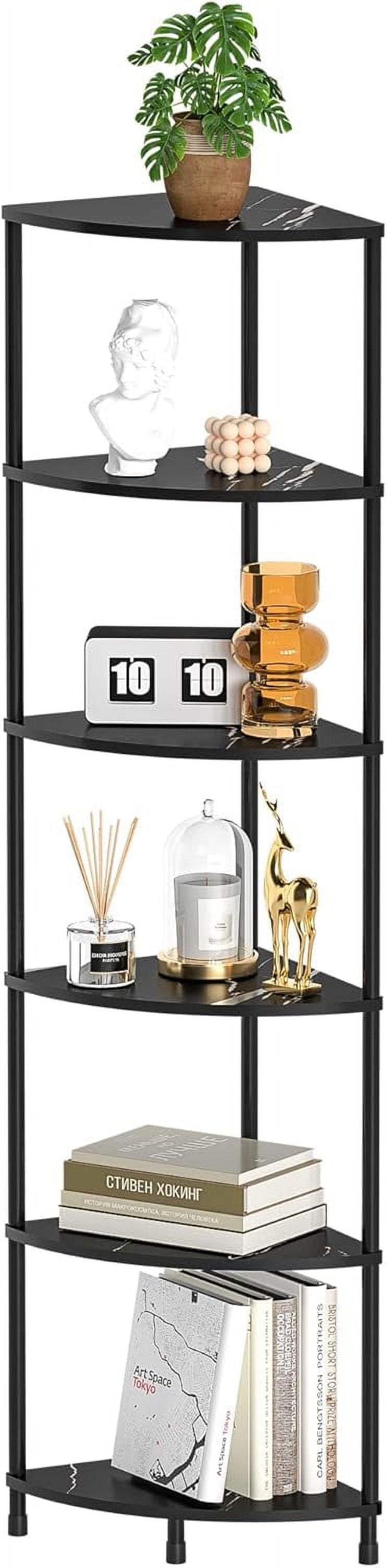 Book Shelf Corner Shelf, 6 Tier Corner Bookshelf Display - Walmart.com