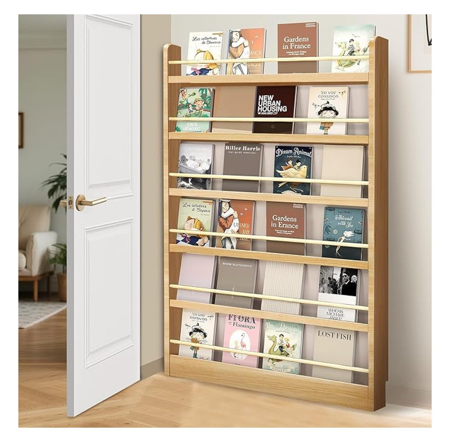 Book Shelf, Kids Bookshelf, Wall Bookshelf - 2/3/4/5/6 Tier Bookcase ...