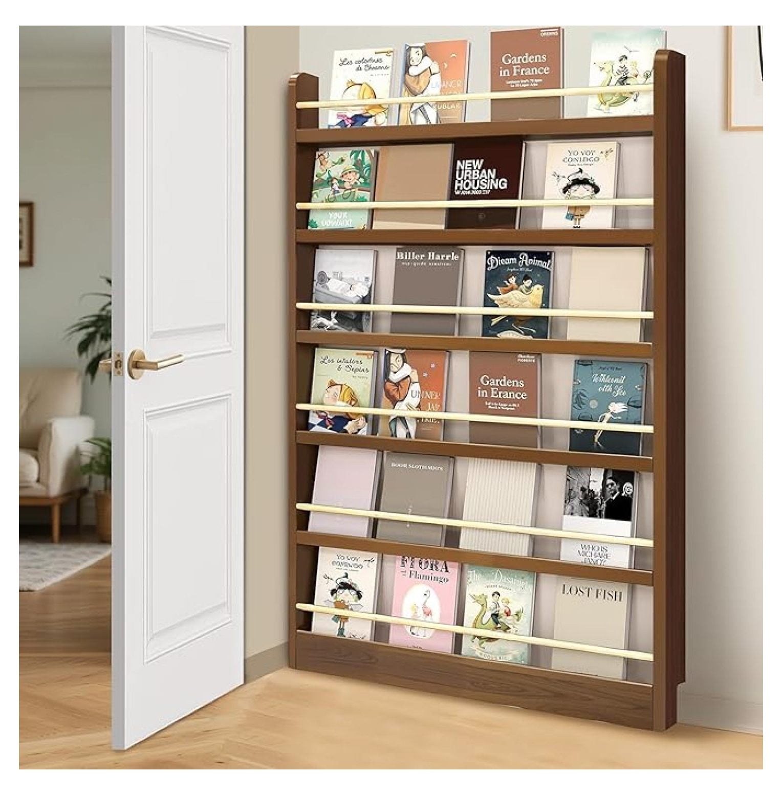 Book Shelf, Kids Bookshelf, Wall Bookshelf - 2/3/4/5/6 Tier Bookcase ...