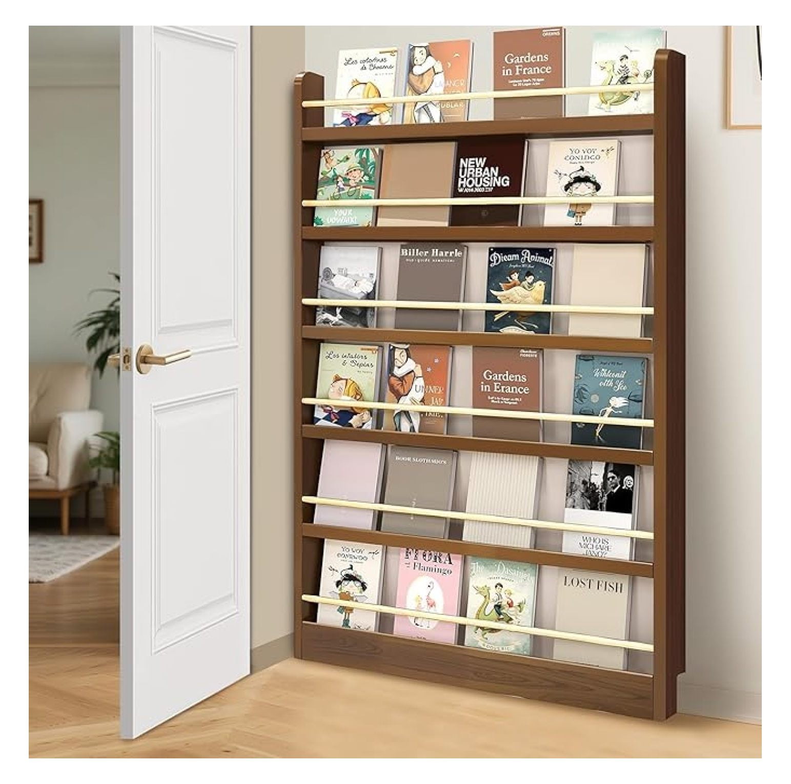 Book Shelf, Kids Bookshelf, Wall Bookshelf - 2/3/4/5/6 Tier Bookcase ...