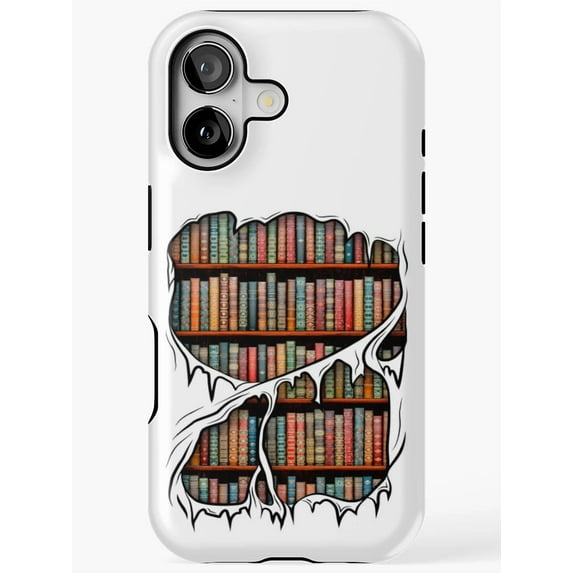 Book Shelf Library Books Inside Librarian Autumn Theme Phone Case ...