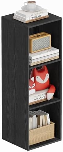 Book Shelf, Wooden Cube Storage Organizer with 11" Open Cubes ...