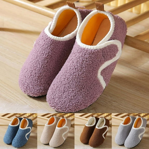Book Slippers Women's Comfort Memory Foam House Slippers Plush Lining ...