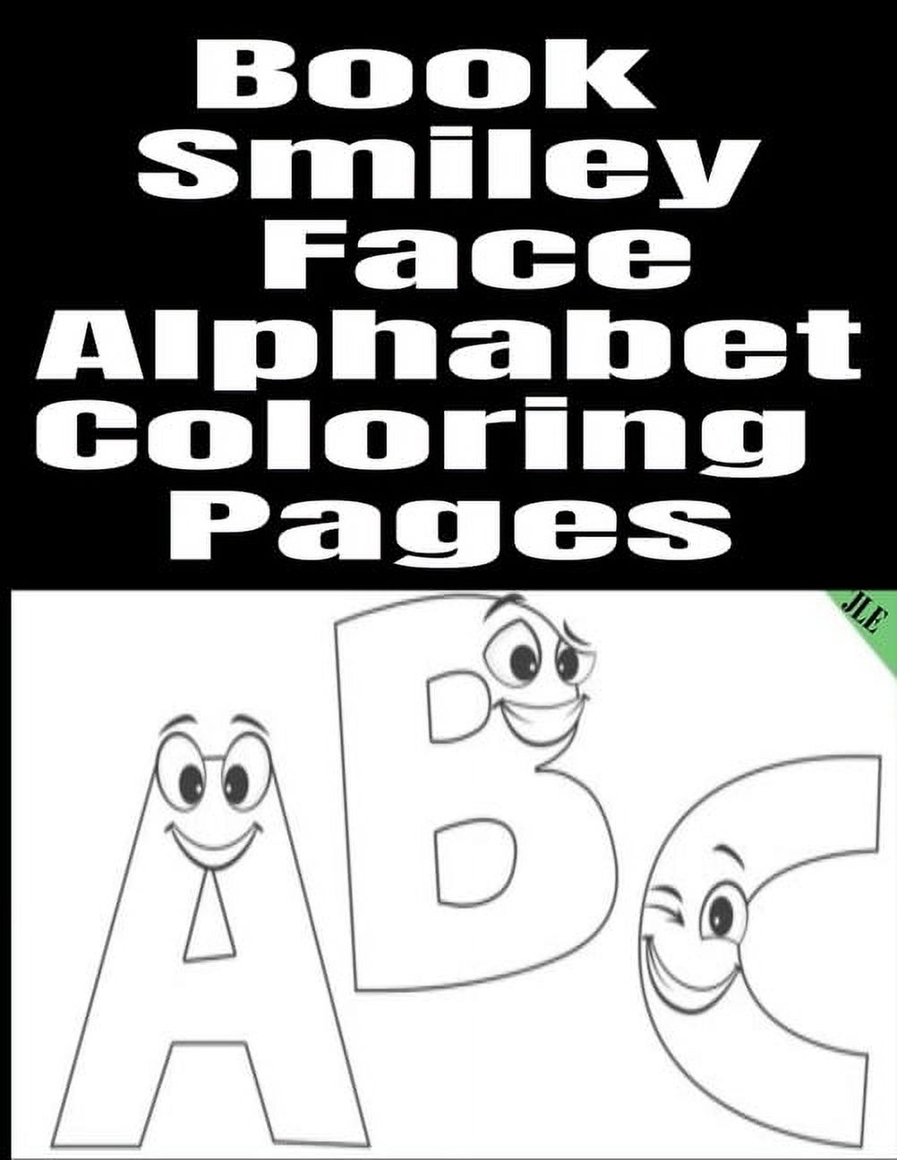 Book Smiley Face Alphabet Coloring Pages: Book Smiley Face Alphabet ...
