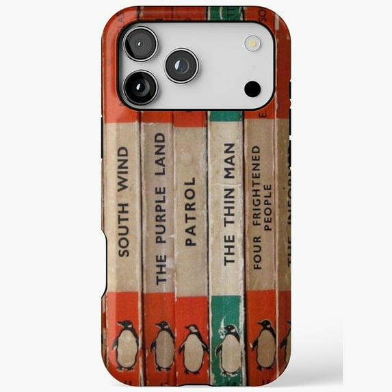 Book Spines Inspired Penguin Art Cover Phone Case Compatible across ...