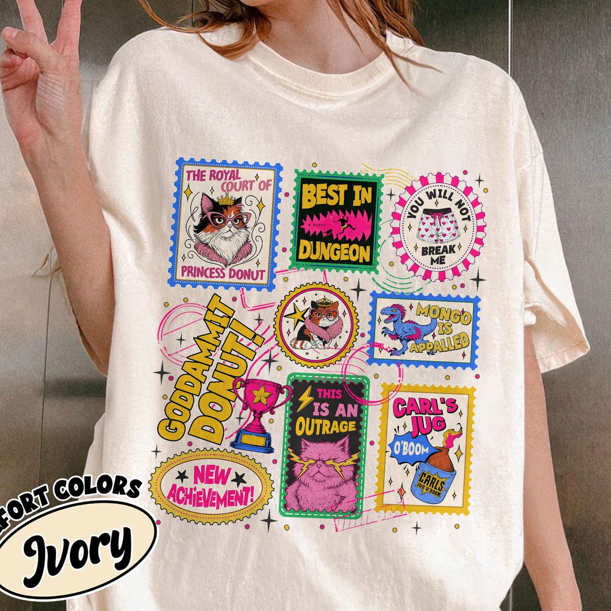 Book Stamps Dungeon Crawler Carl Shirt Fantasy Book Merch Reader Top ...