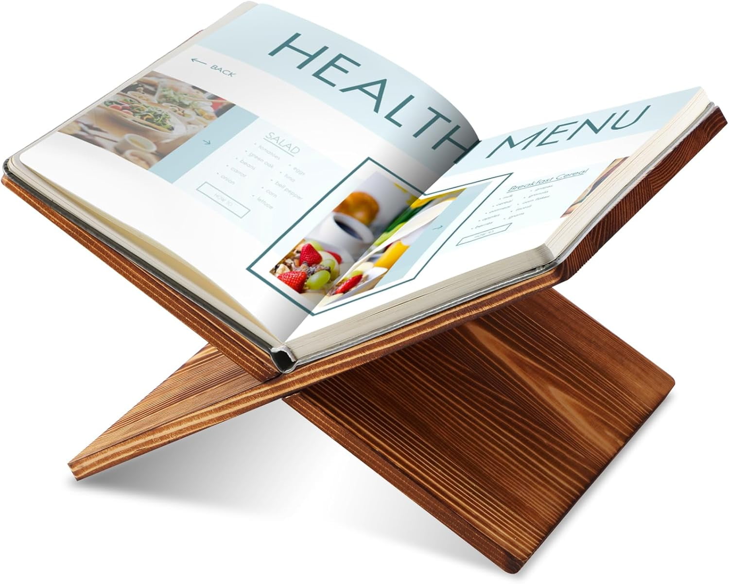 Book Stand Book Holder for Display Reading Textbook Holder Open Display ...