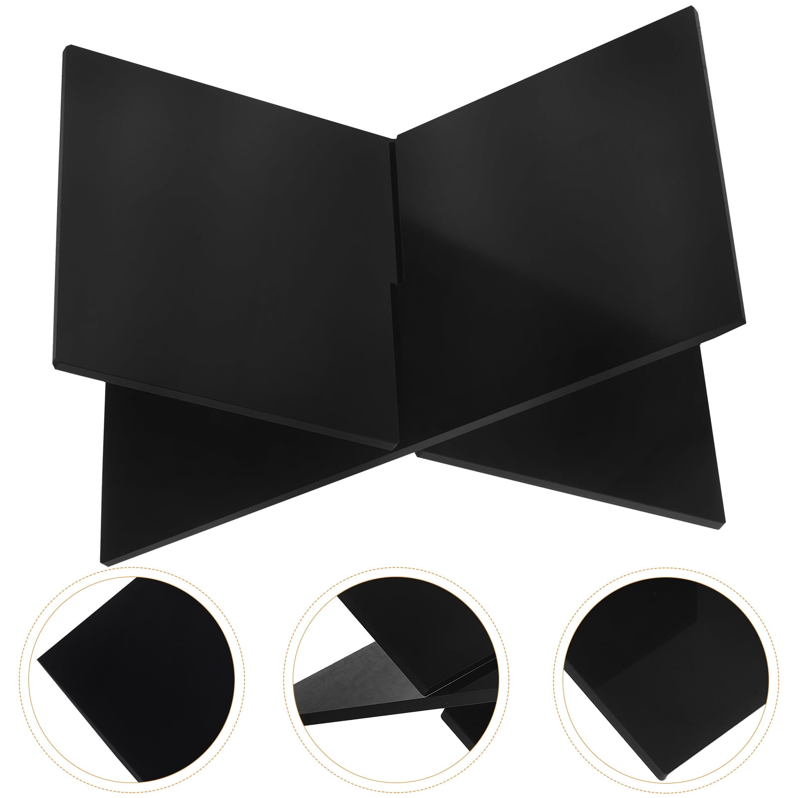 Amosfun Desk Book Holder Acrylic Holding Books Restaurant Use 1 Set ...