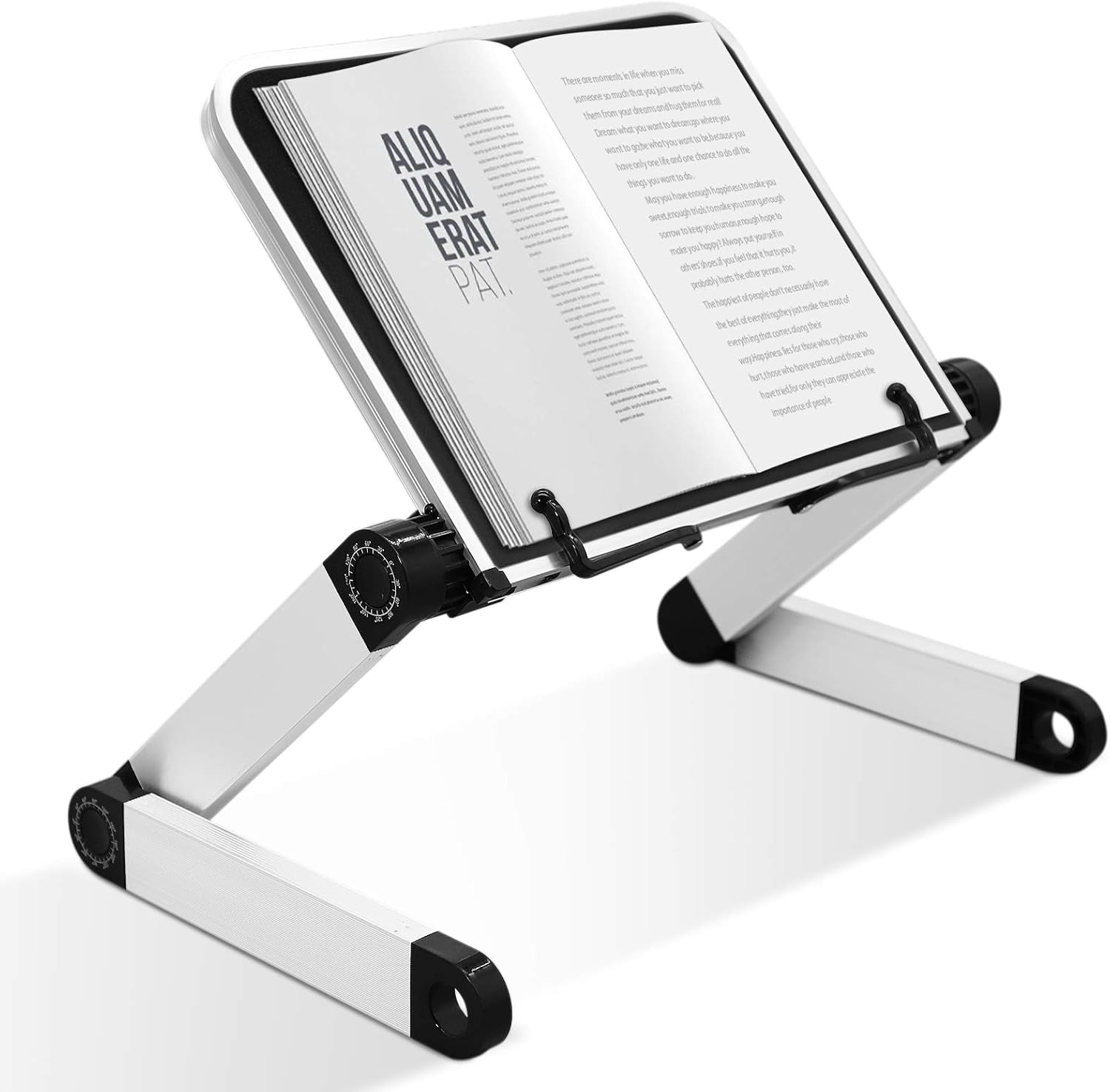 Book Stand Laptop Stand Adjustable Book Holder Tray with Page Paper ...