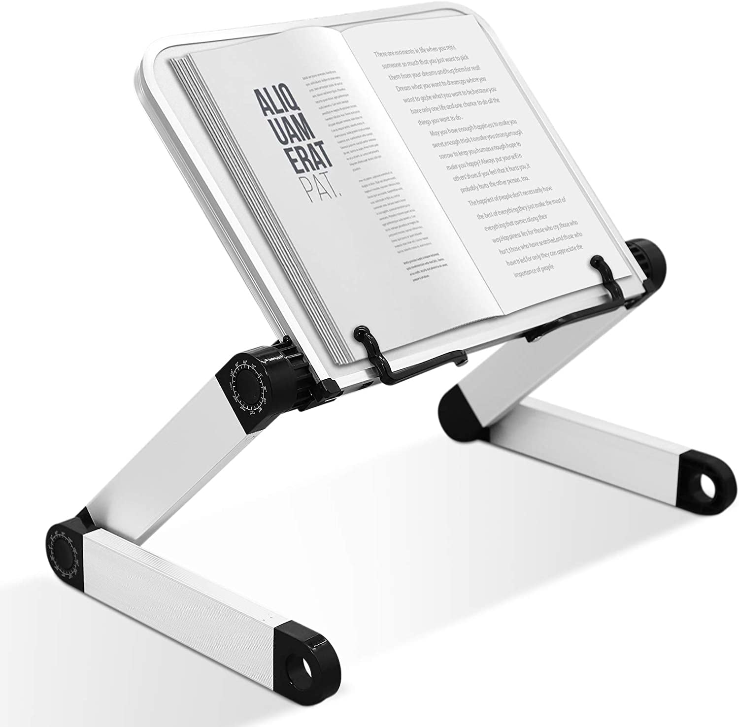 Book Stand Multifunctional Adjustable Laptop Stand Book Holder Tray ...