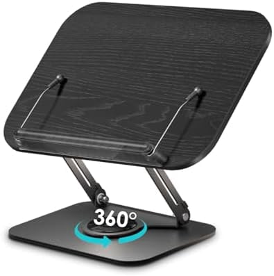 Book Stand for Reading,Book Holder, Height&Angle Adjustable, 360 ...