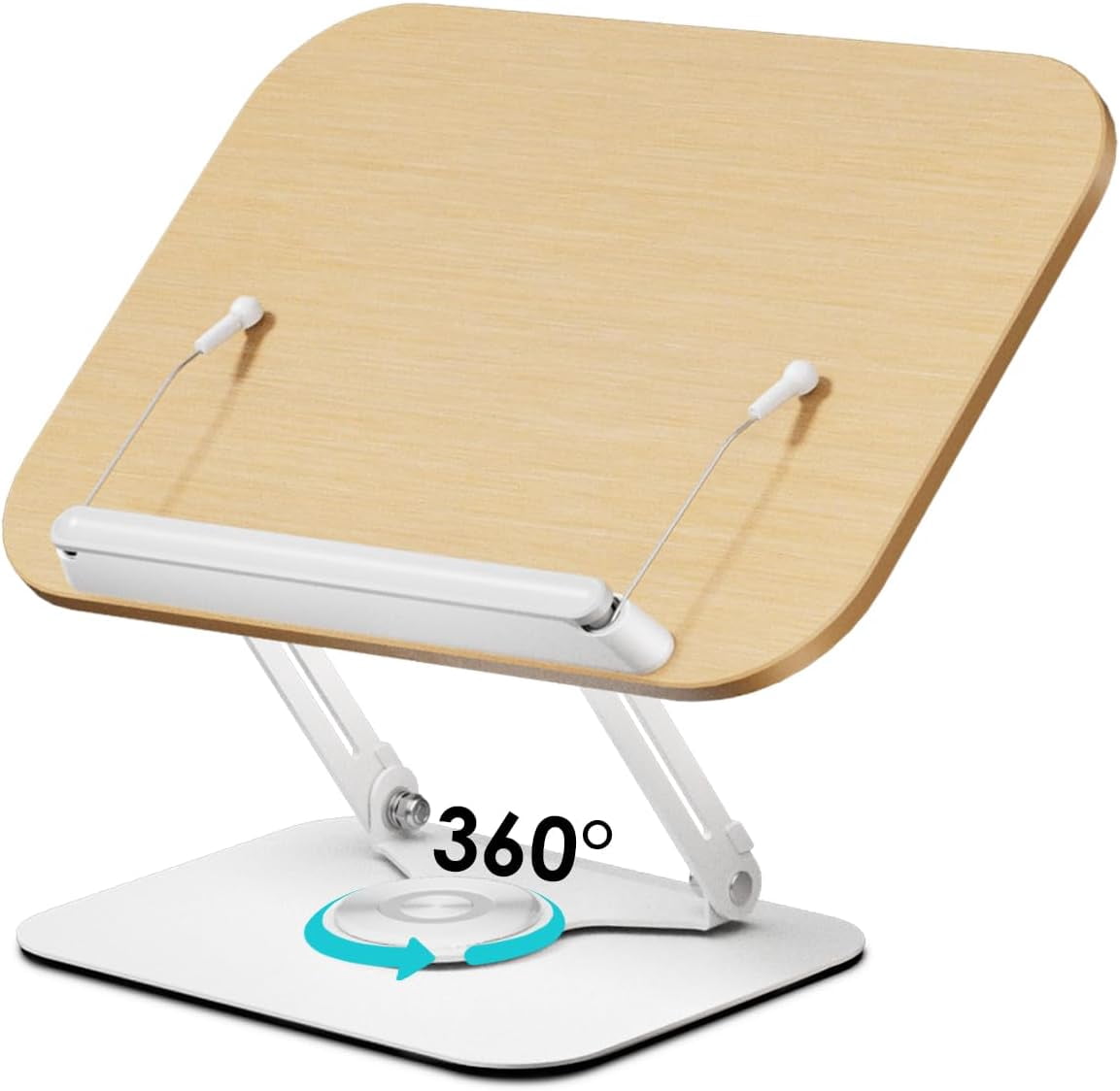 Book Stand for Reading,Book Holder, Height&Angle Adjustable, 360 ...