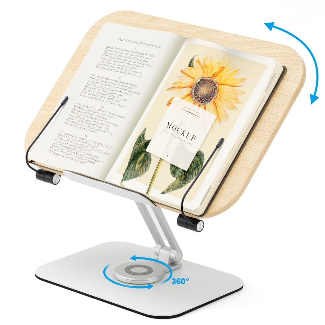 Book Stand for Reading, Height & Angle Adjustable Ergonomic Reading ...