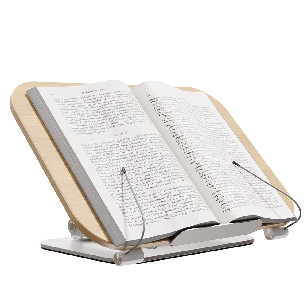 Book Stand,Stand With Panel Book Stand With Panel Clips Adjustable Book ...