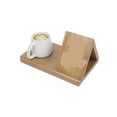 Book Stand, Wooden Triangle Book Holder, Book Rest with Cup Holder ...