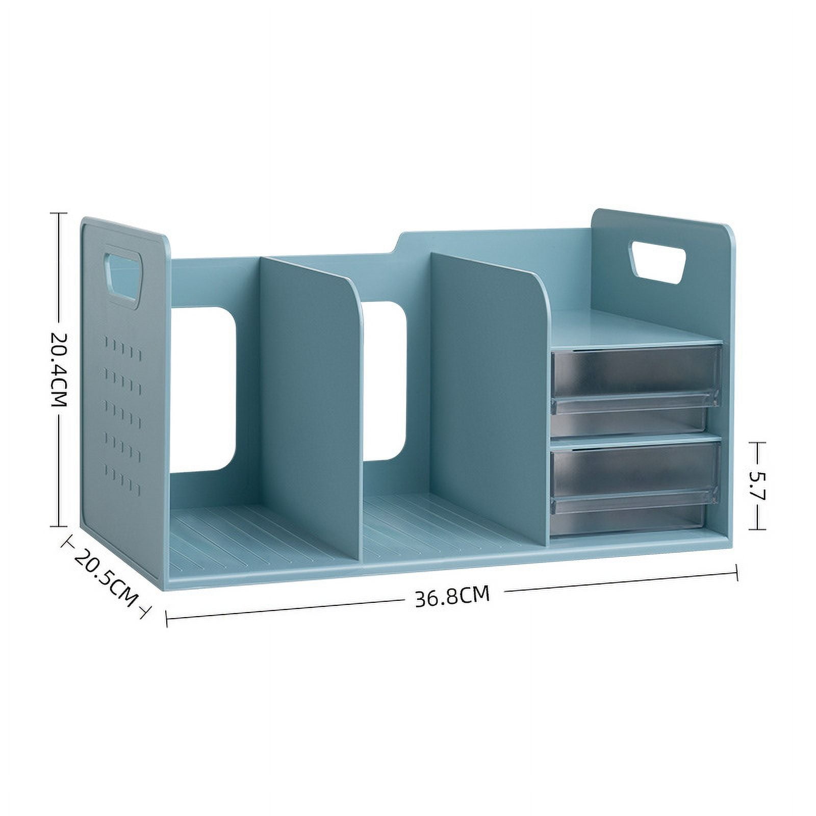 Book Stand with Drawer Storage Rack for Students Bookshelf Baffle for ...