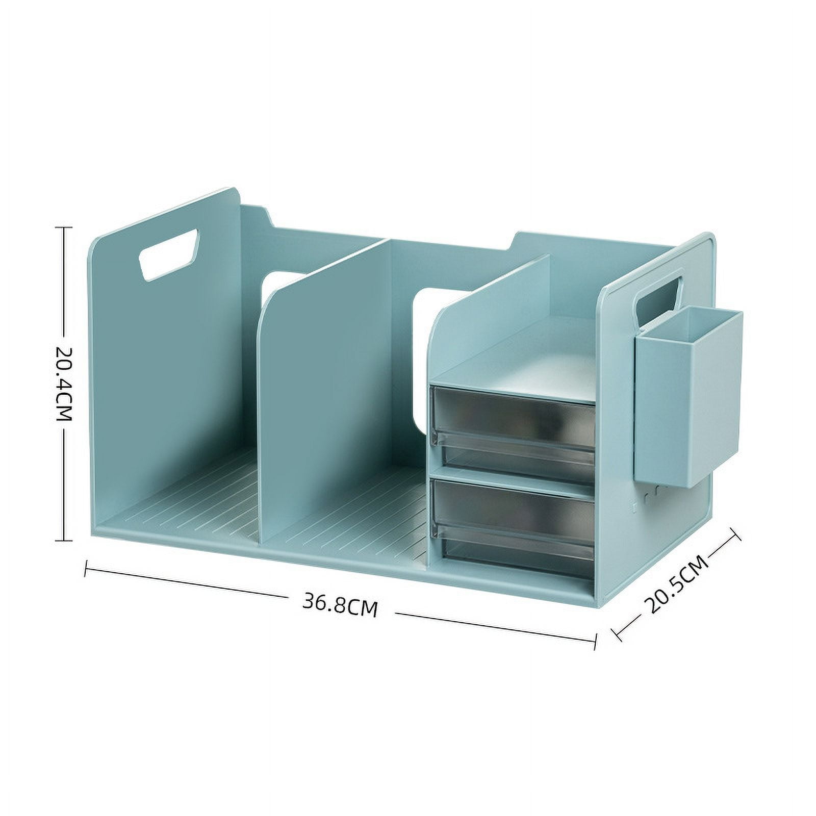 Book Stand with Drawer Storage Rack for Students Bookshelf Baffle for ...