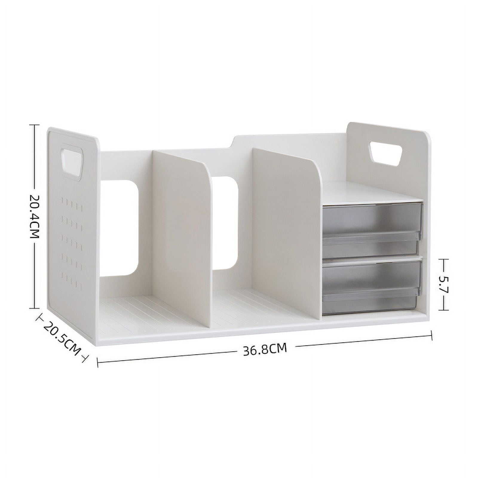 Book Stand with Drawer Storage Rack for Students Bookshelf Baffle for ...