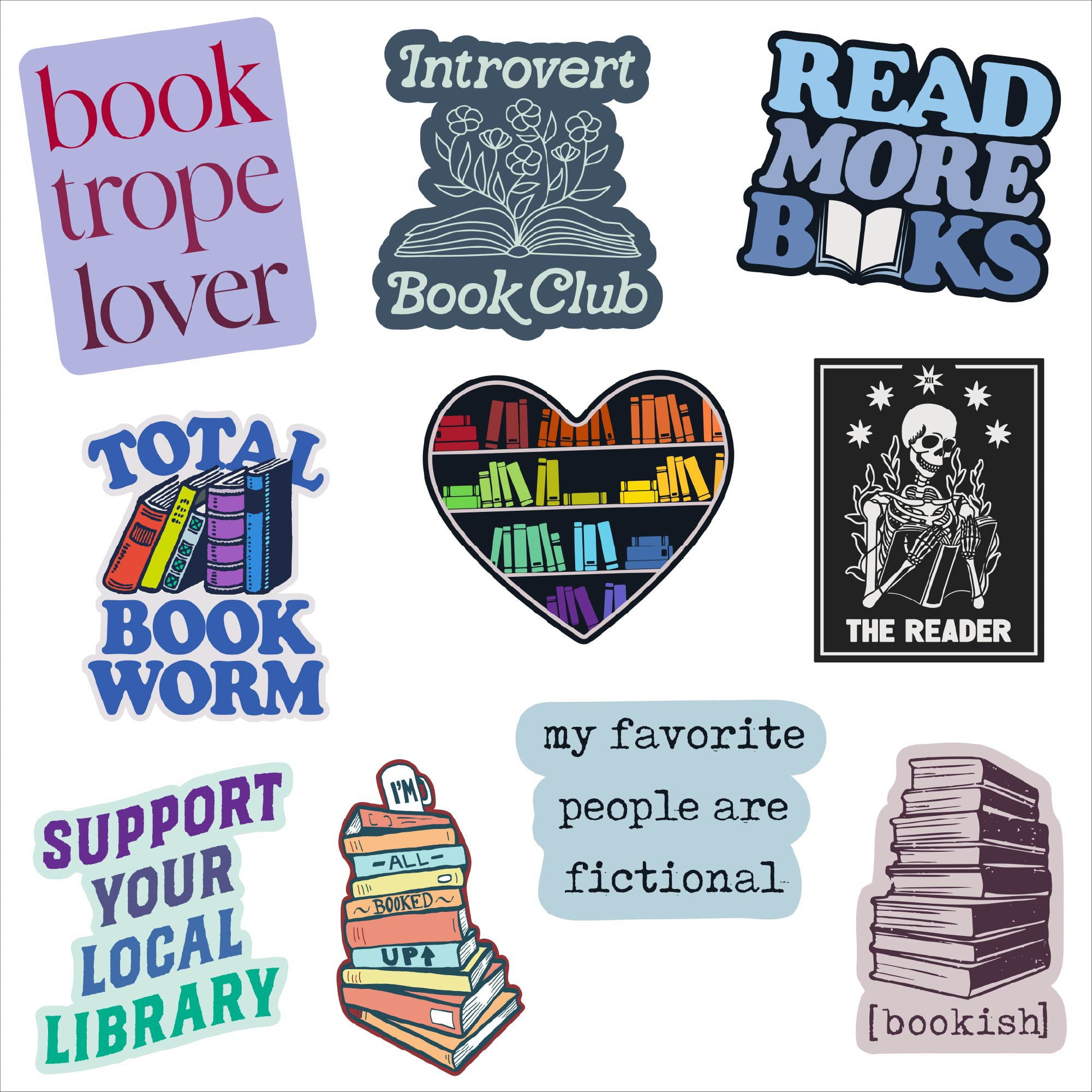 Book Sticker Extra Large Stickers for Adults Funny Adhesives with Memes ...