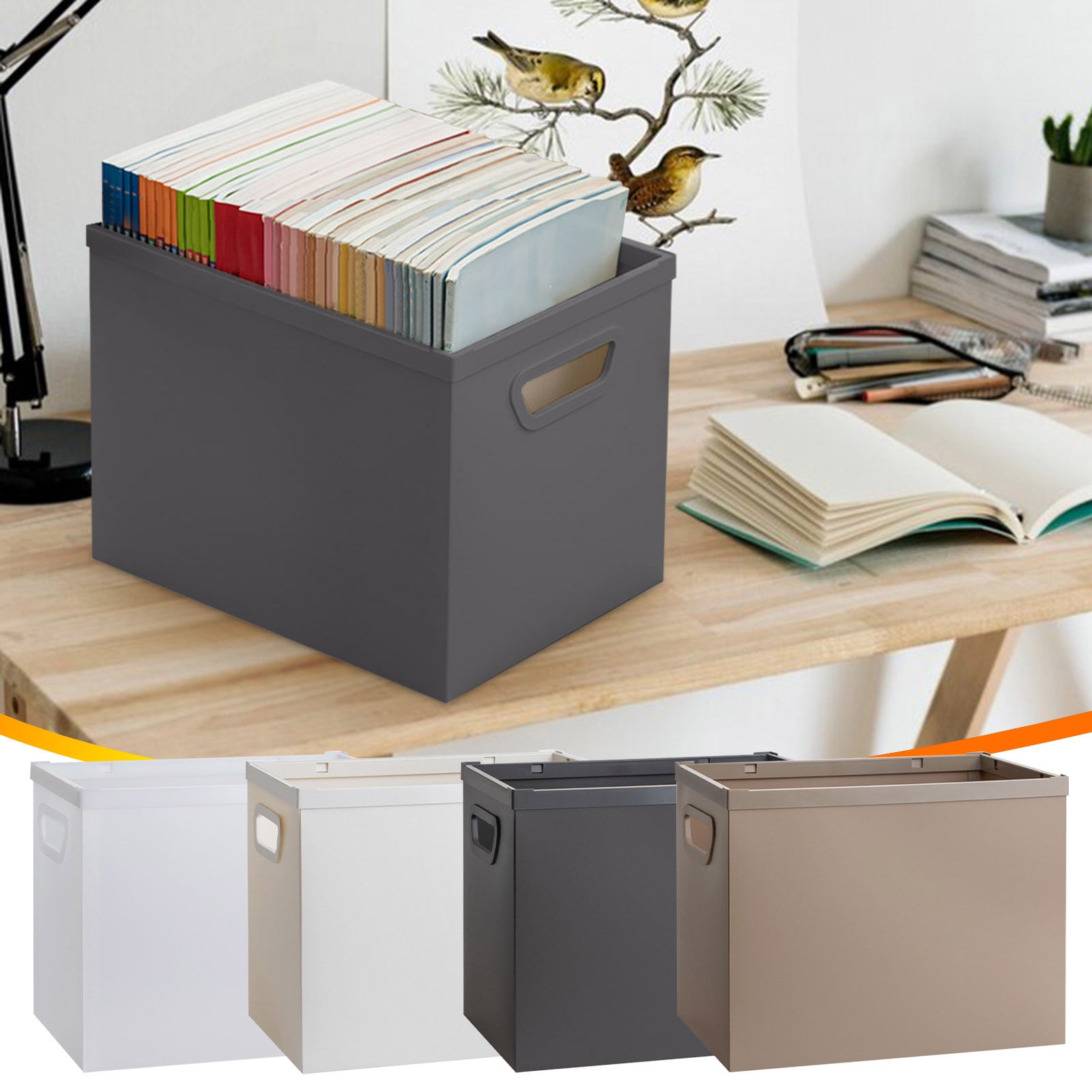 Book Storage Box | Under Table Organizer | Plastic Study Desk Storage ...