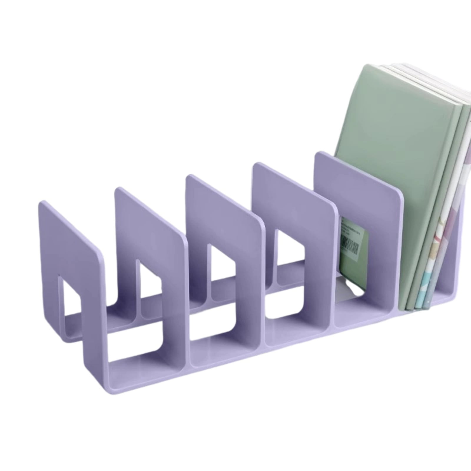 Book Storage Stand Acrylic Bookends Reading Shelf Bookends Support File ...