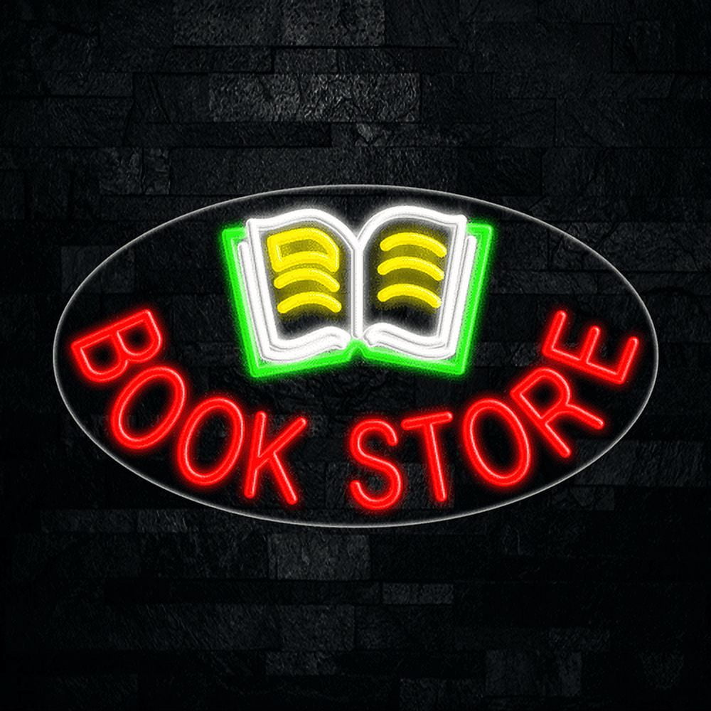 Book Store LED Neon Sign 28"L x 16"H #34498 - Walmart.com