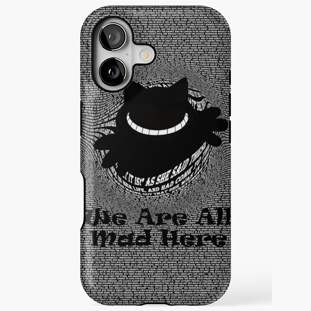 Book Style Wonderland Cheshire Cat We’re All Mad Here Art Case for ...