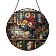 Book Theme Window Decor – Stained Glass Style Reading Design - Walmart.com